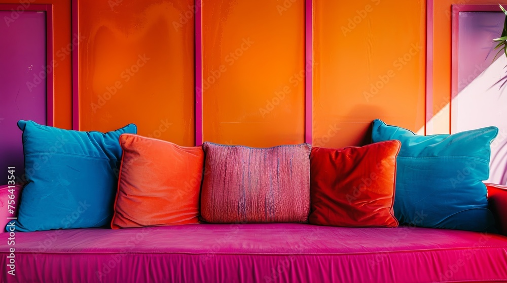 Dopamine Decor Interior Design. Energizing bright living room dopamine ...