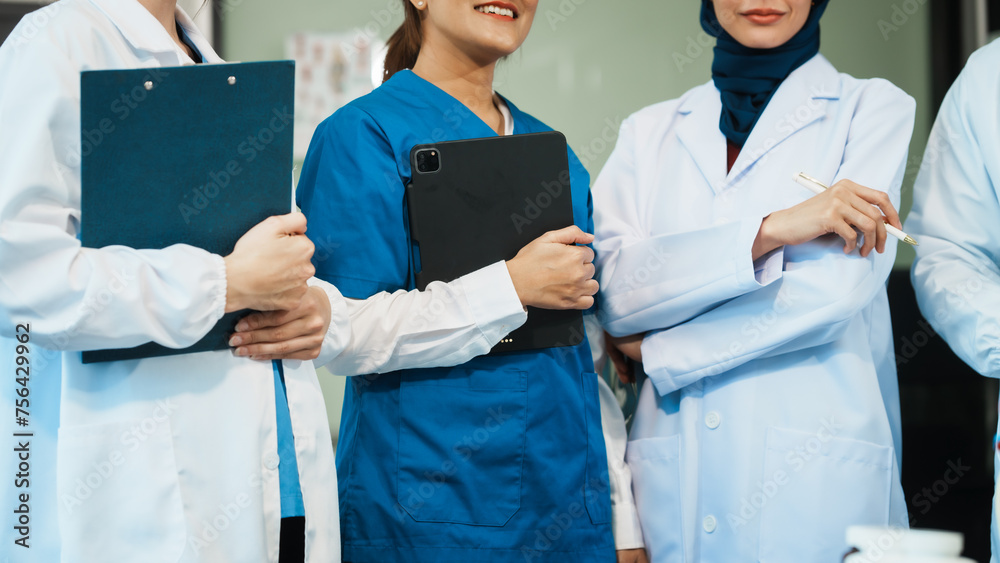 A dedicated team of doctors and healthcare professionals working ...