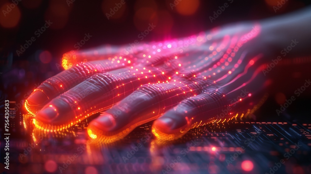 СClick here to see hand gestures in a digital futuristic style on ...