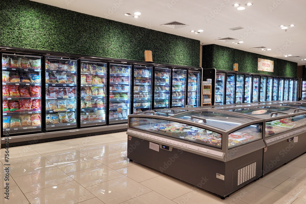 Kuala Lumpur, Malaysia - 12 FEB 2024: An interior view reveals a large ...