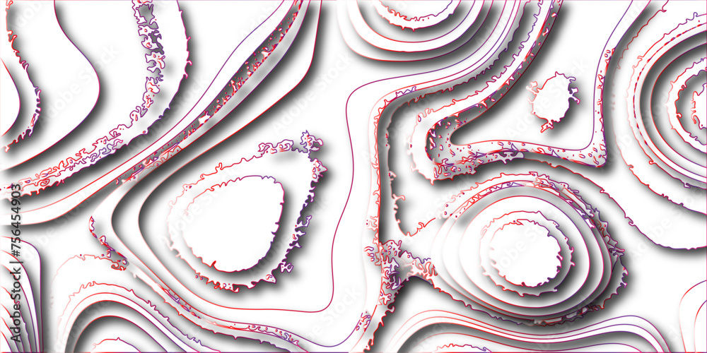 Topographic map. Geographic mountain relief. Abstract lines background ...