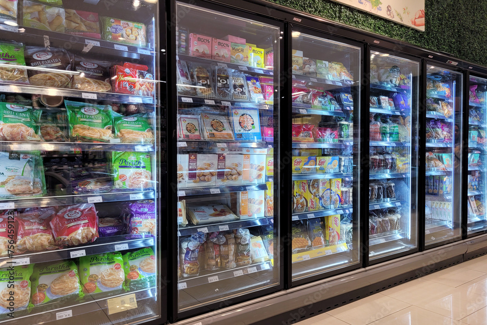 Kuala Lumpur, Malaysia - 12 FEB 2024: An interior view reveals a large ...