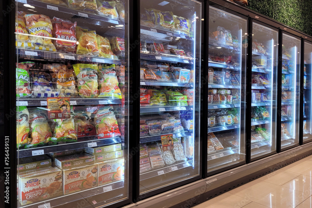 Kuala Lumpur, Malaysia - 12 FEB 2024: An interior view reveals a large ...