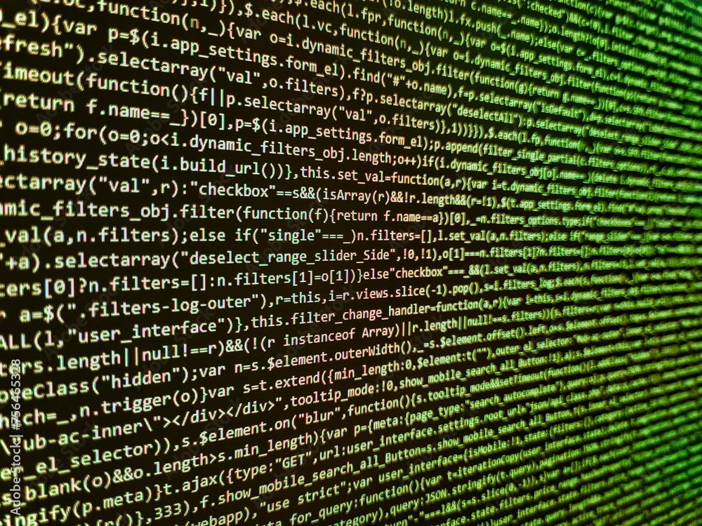 Data Encryption Security Code On A Computer Display Data Encryption Security Code On A Computer