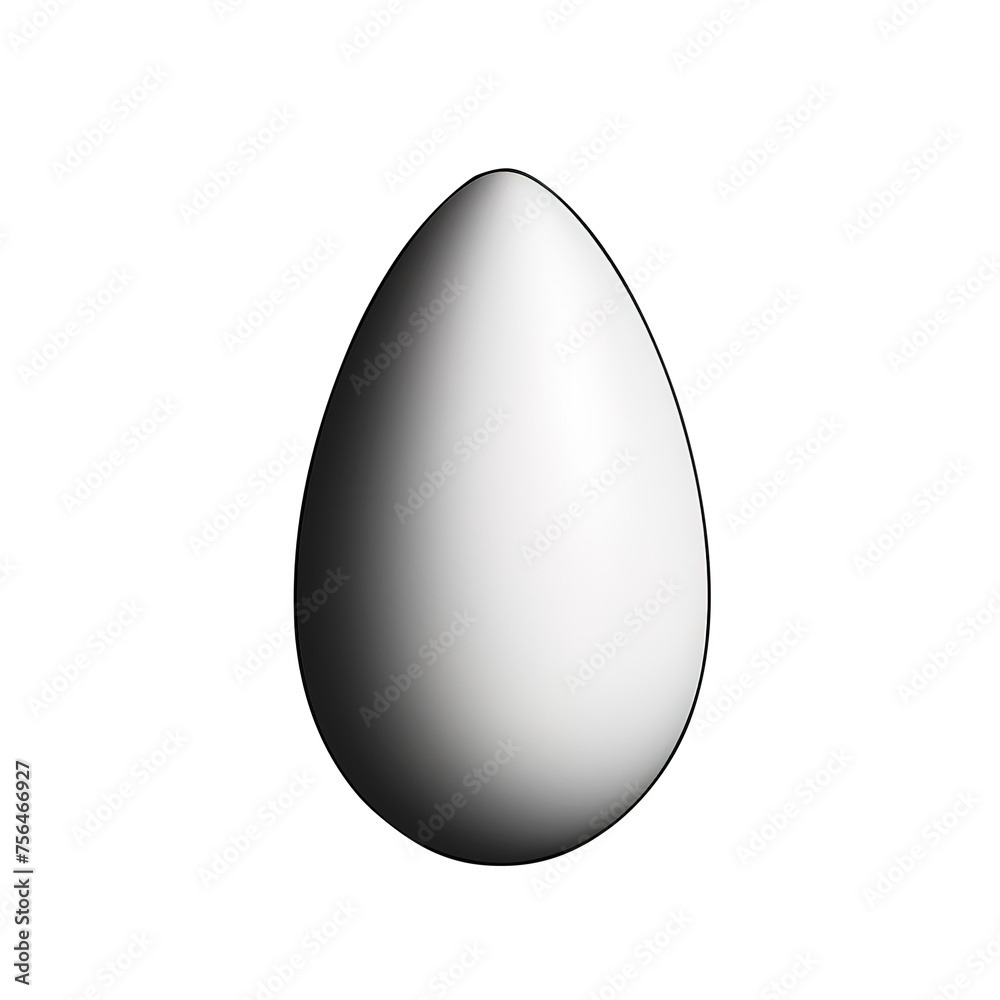 black and white egg with shadow, egg icon on line art, egg logo ...