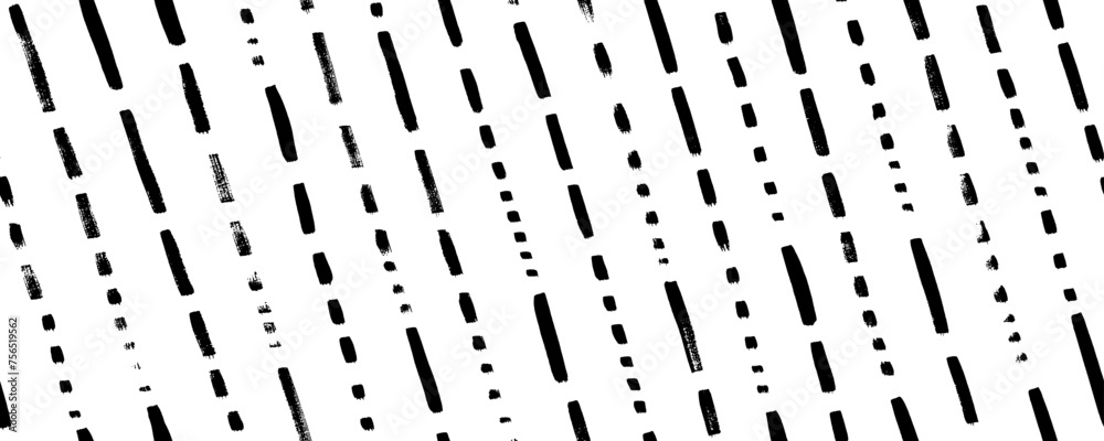 Seamless banner design with diagonal texture lines and dashes. Hand ...