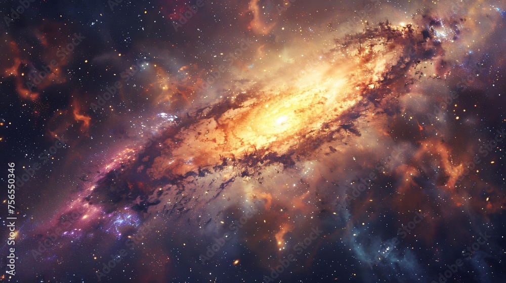 An ancient galaxy map charting stars planets and nebulae made of ice ...