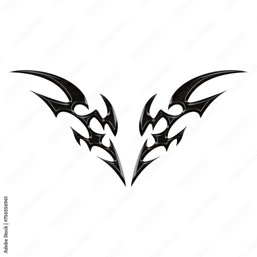 3d chrome metal of y2k fire icon. Flame shape in liquid mercury. 3d ...