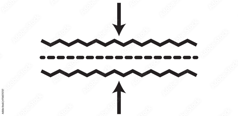 Elasticity flat line icon. Vector outline illustration of flexible ...