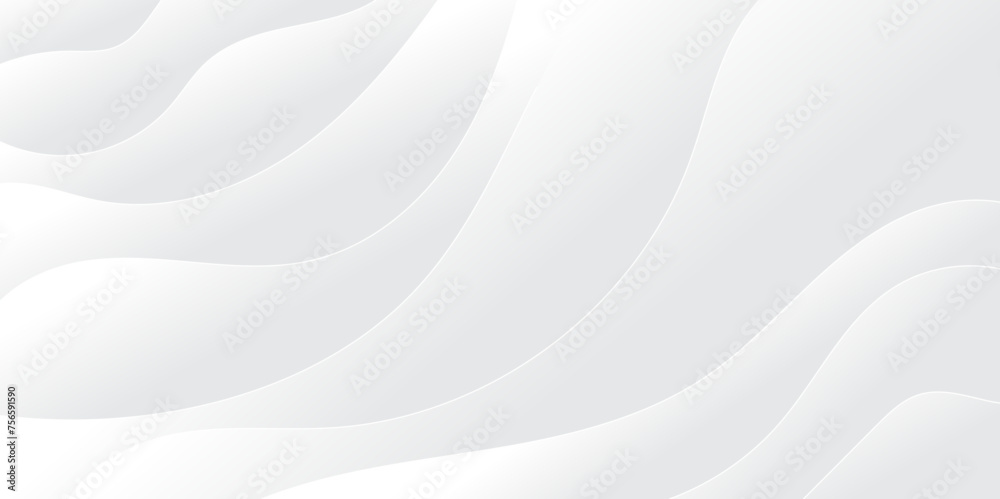 Abstract white paper wave background and abstract gradient and white ...