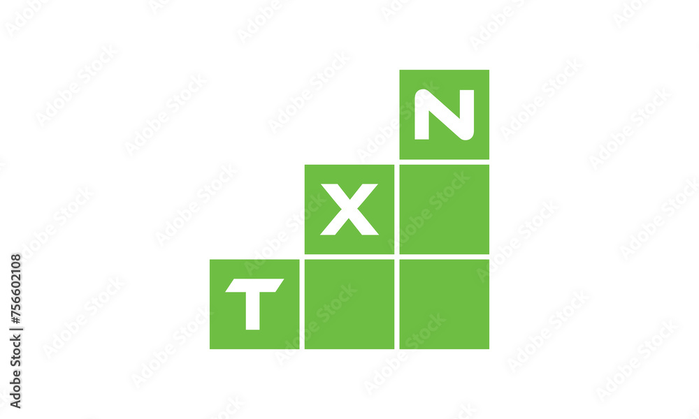 TXN initial letter financial logo design vector template. economics ...