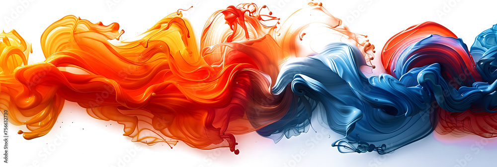 Natural paint smudges and swirling patterns on pristine canvas. Stock ...