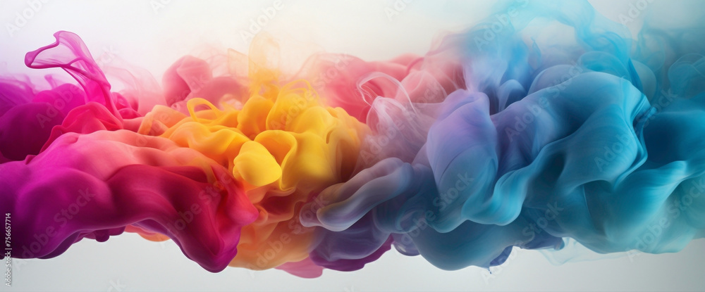 Radiant gradient of colors blending seamlessly, creating a captivating ...