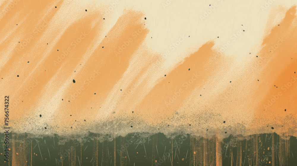 abstract representation of a desert scene, with golden sand dunes under ...