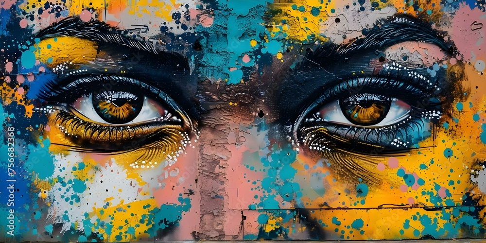 "Vibrant Street Art Mural Advocating for Equality and Social Justice ...