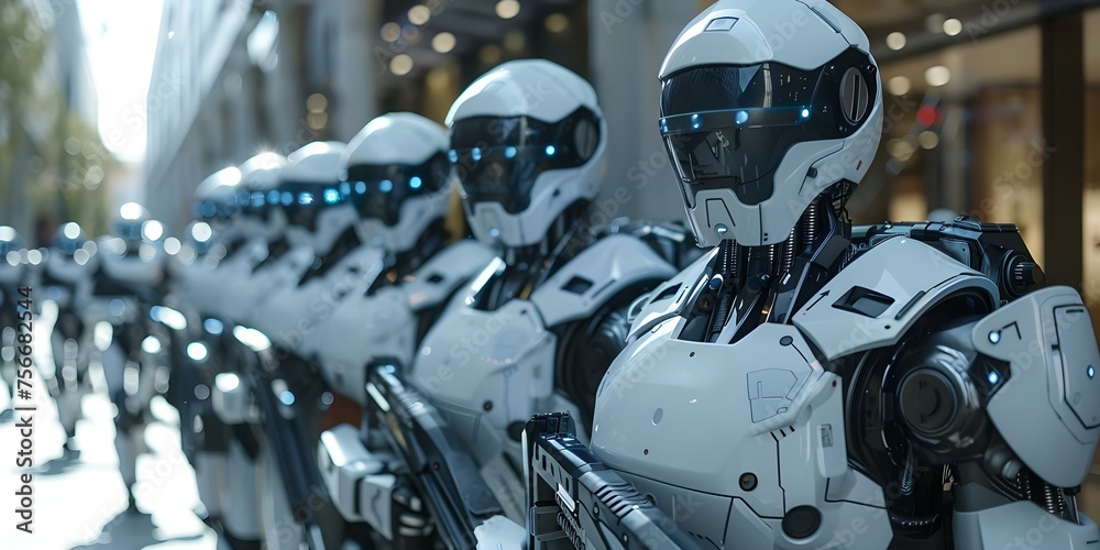 Foto de Android Law Enforcement: Robotic Police Officers Operating in ...