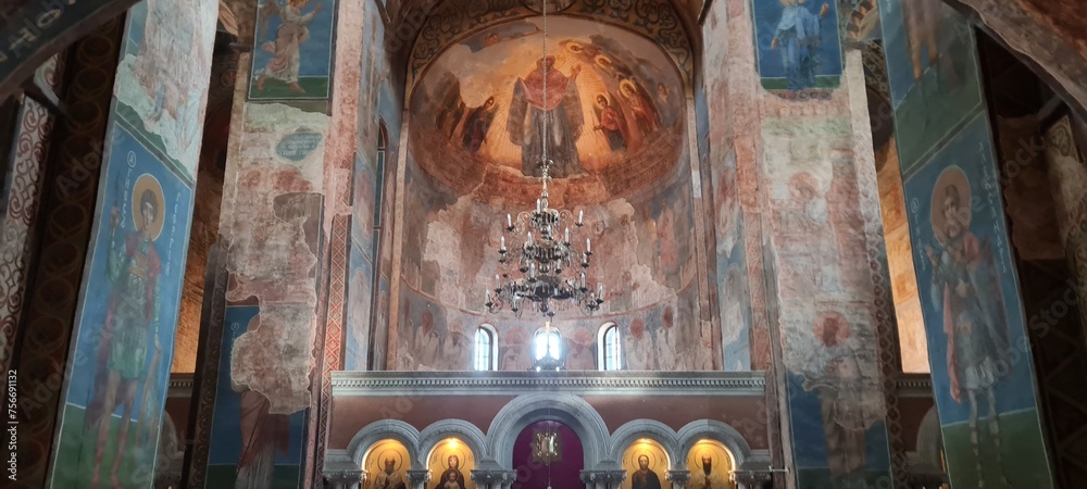Ukrainian famous church of XII century. Cyril medieval church - today a ...