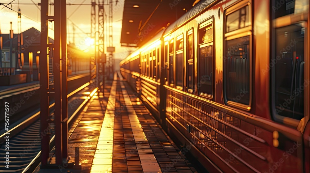 of the warm, golden light of the sunset to illuminate the scene ...