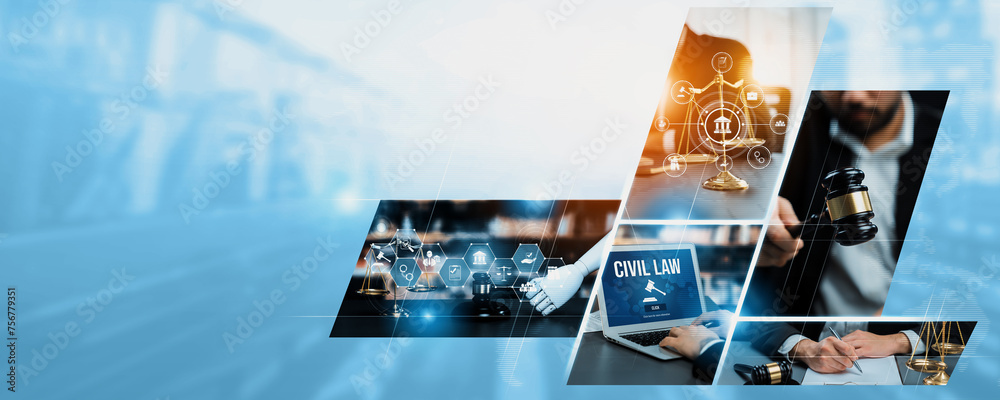 AI rules and law concept enforce to control AI artificial intelligence ...