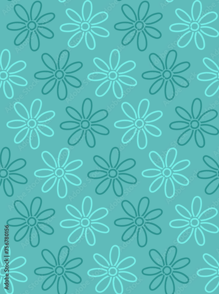 Flower Background, Daisy Texture, Daisy Wallpaper, Seamless Pattern ...