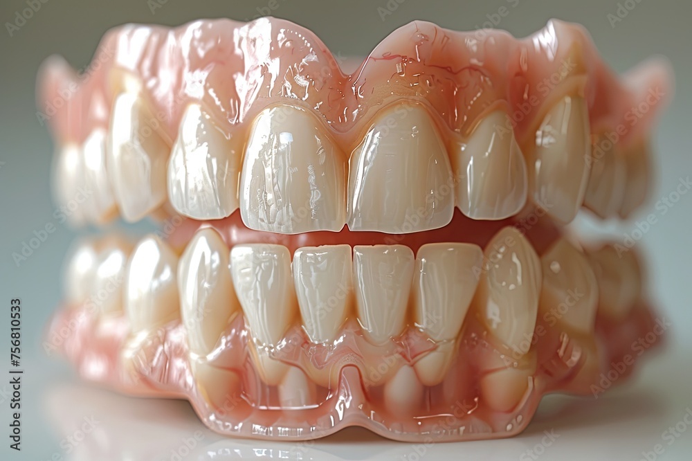 Human tooth jaw model for dental patient education Stock Photo | Adobe ...