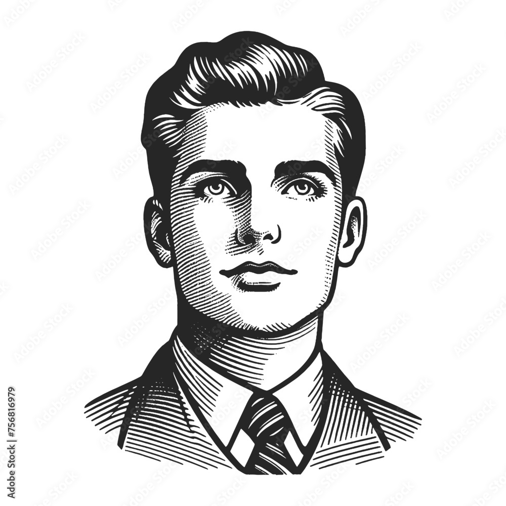 classic gentleman, featuring sharp attire and a confident, composed ...