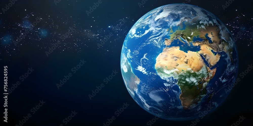 Mapping Global Connectivity: Digital Earth Globe Featuring Western ...