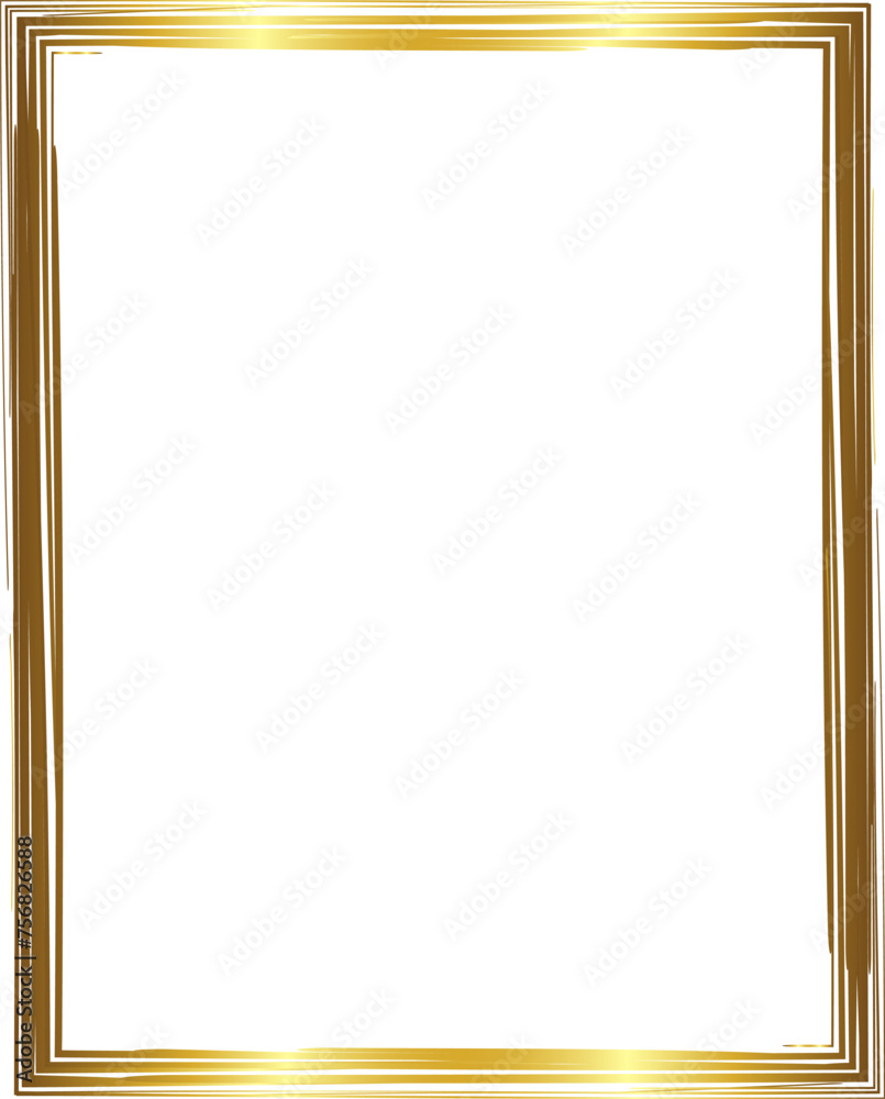 Vertical Frame Gold picture frame luxury golden frame gold border ...