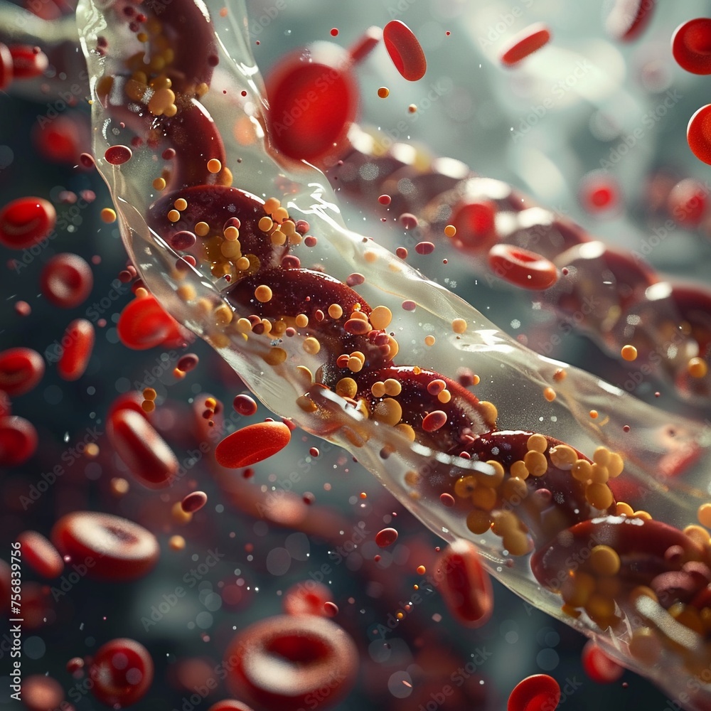 Artistic 3D representation of good (HDL) vs bad (LDL) cholesterol ... Artistic 3D representation of good (HDL) vs bad (LDL) cholesterol ...