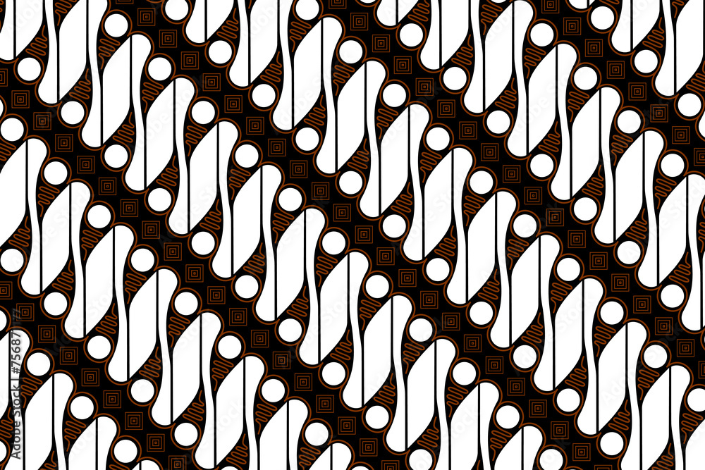 Vetor de Vector of Batik Parang Rusak from Jogjakarta Indonesia. One of ...