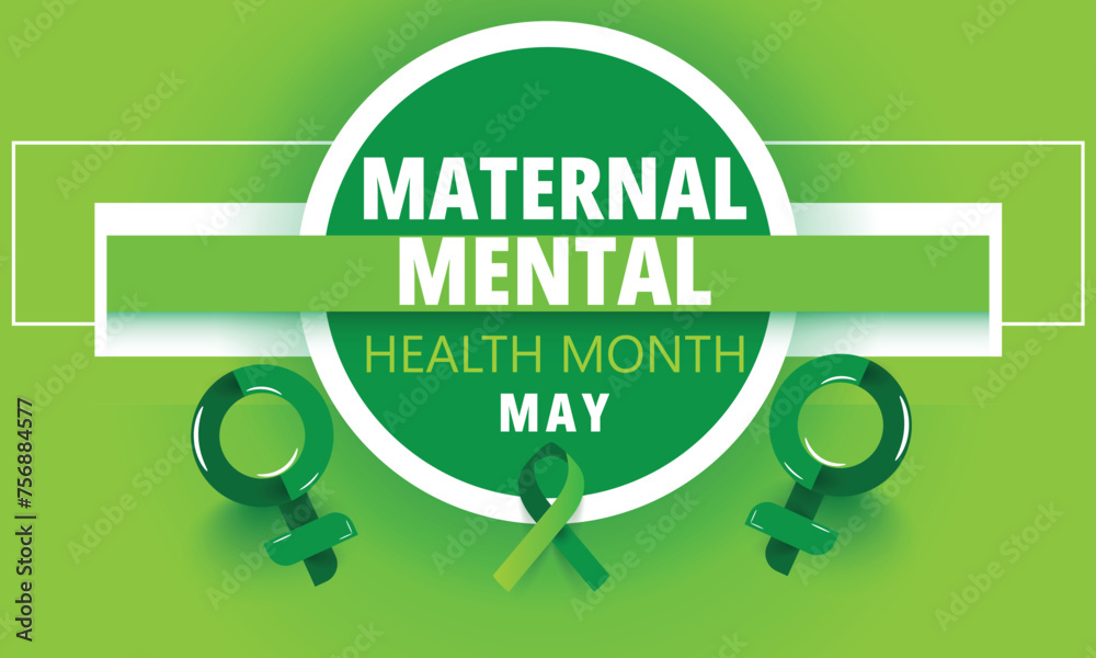Maternal mental health month. background, banner, card, poster ...