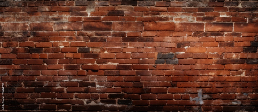 Dark red brick wall texture background for interior and exterior design ...