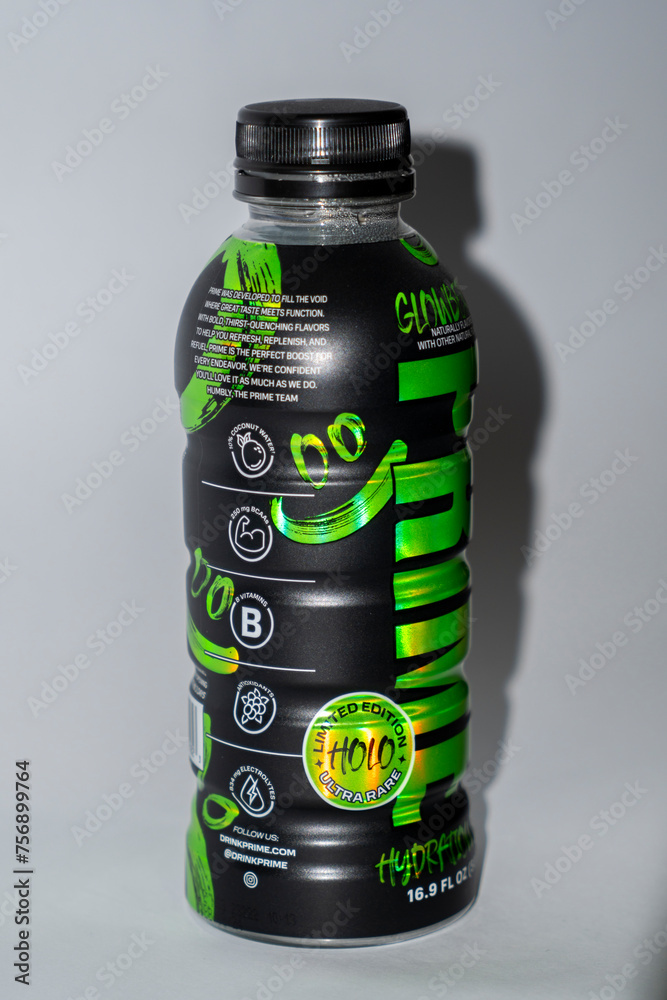 Prime Hydration Drink Ultra Rare Bottle, Glowberry flavored on March ...