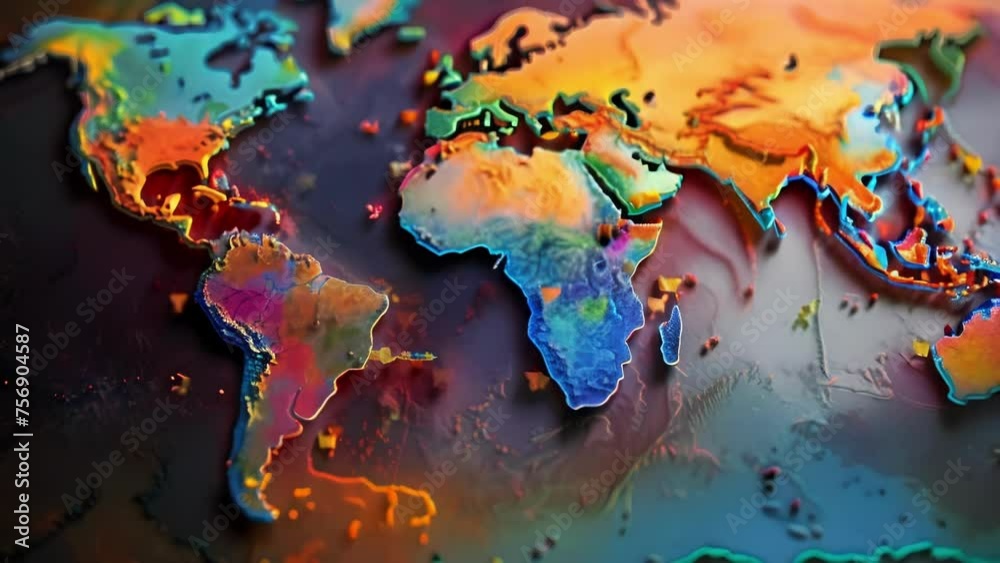 Using a map graphic and colorcoded key this image depicts the ...