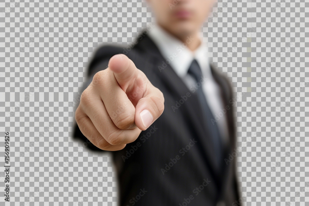 professional person pointing his index finger towards you on a ...