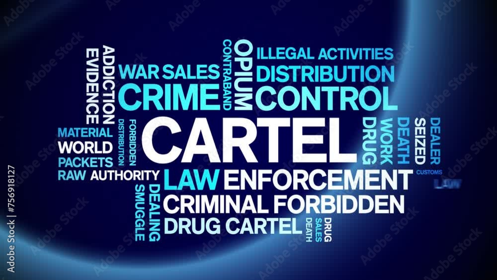 Cartel animated word cloud;text design animation tag kinetic typography ...