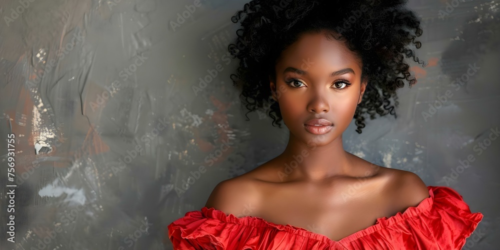 Capturing the dynamic essence of Naomi in a striking portrait ...