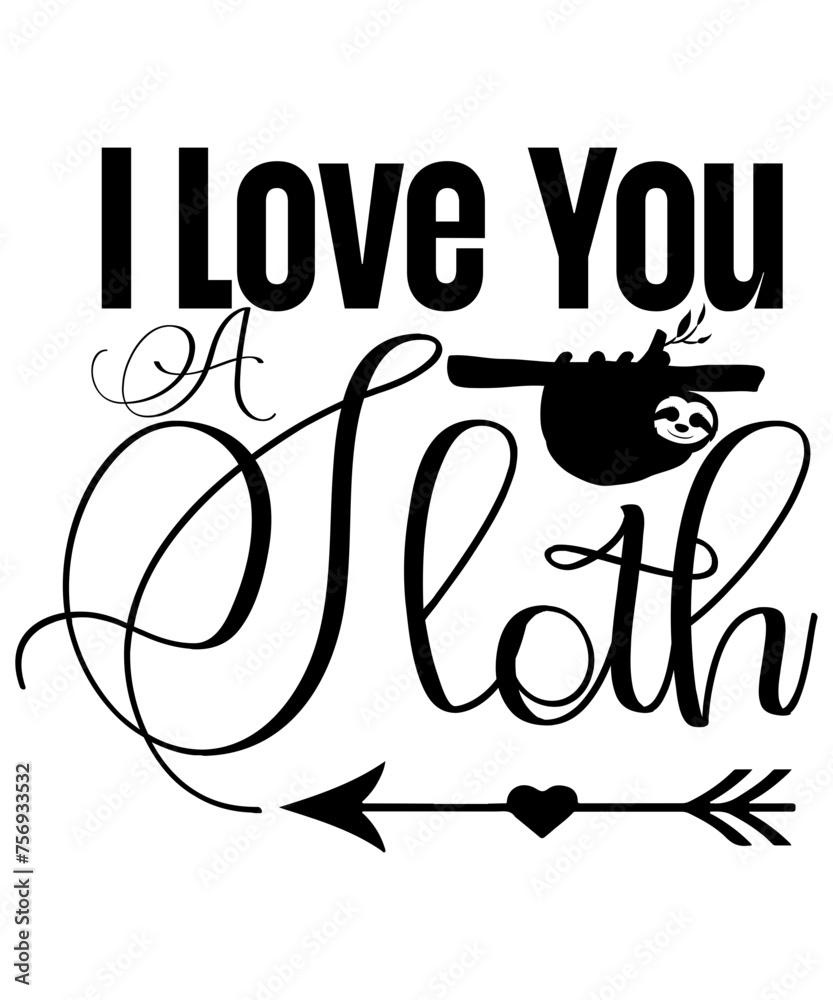 Sloth SVG Bundle, Sloth PNG Bundle, Sloth Clipart, Sloth Silhouette ...