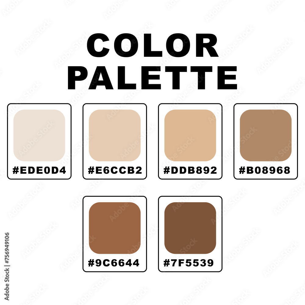 Vector Illustration With Palette Color Matching Palette Fashion Trend Color Guide Palette Rgb