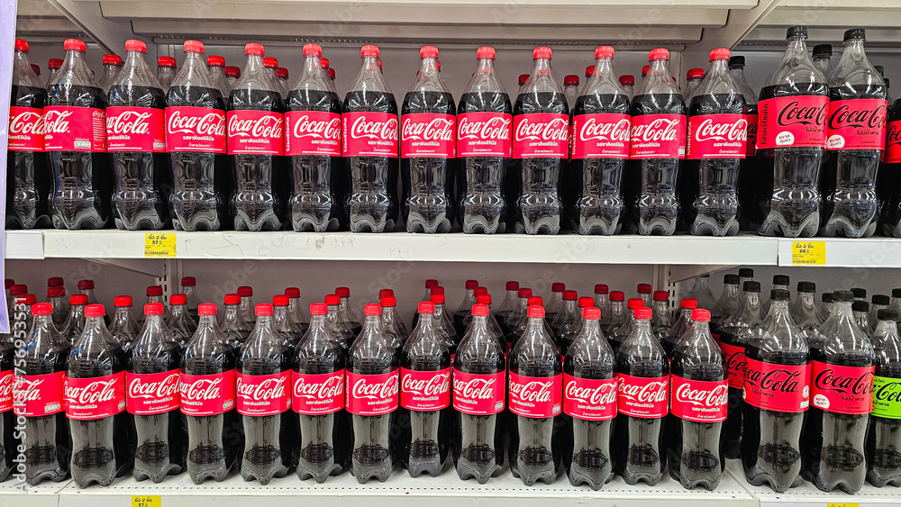 Coke Coca-Cola (Carbonated beverage Soft drinks) Display Bottles for ...