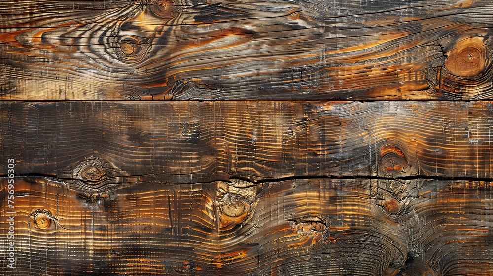 natural beauty and detail of charred wood texture, with deep, dark ...