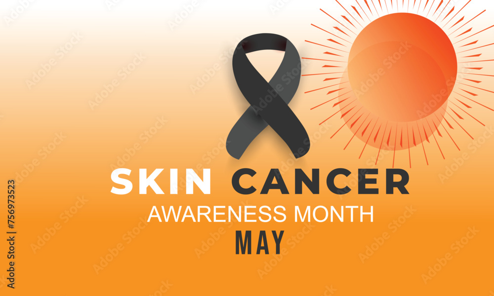 Skin cancer awareness month. background, banner, card, poster, template ...