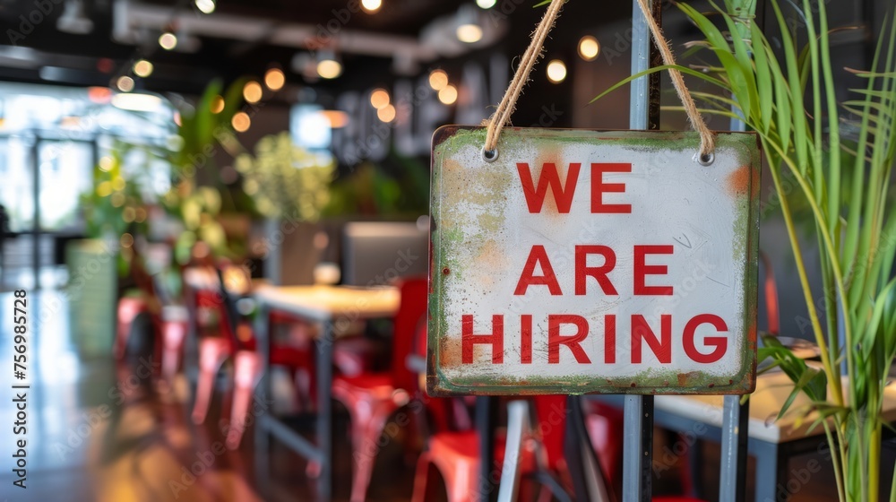 We are hiring sign. Job interview or recruitment, Job vacancy, Open ...
