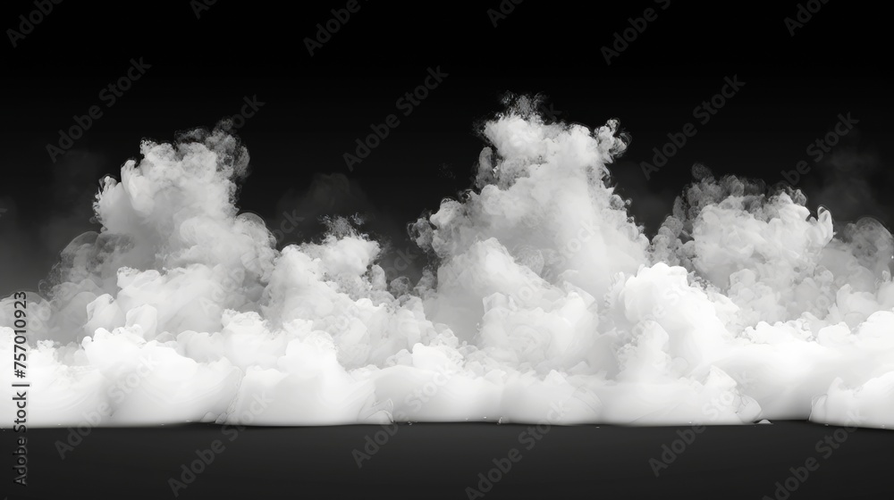 ภาพประกอบสต็อก Modern illustration of smoke cloud on transparent ...