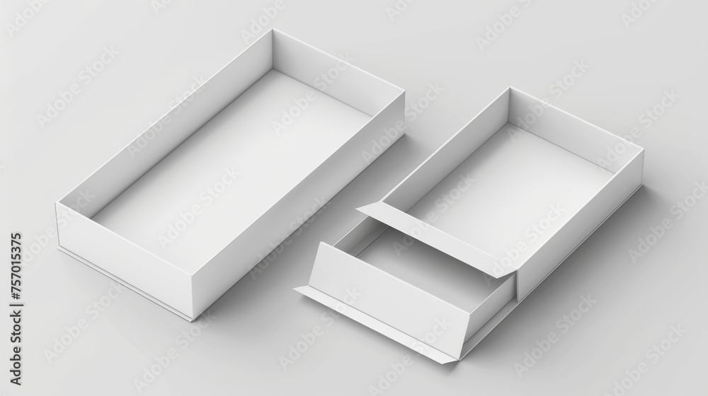 Mockup of a cardboard matchbox design. Realistic modern illustration of ...