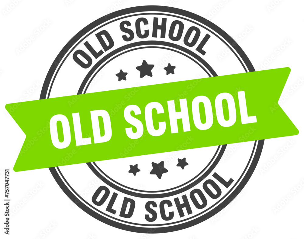 old school stamp. old school label on transparent background. round ...