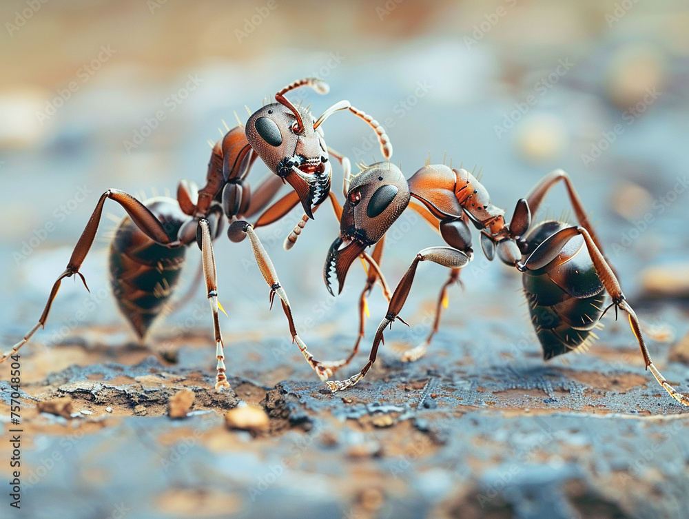 Authentic artwork capturing the essence of real-life ants using binary ...