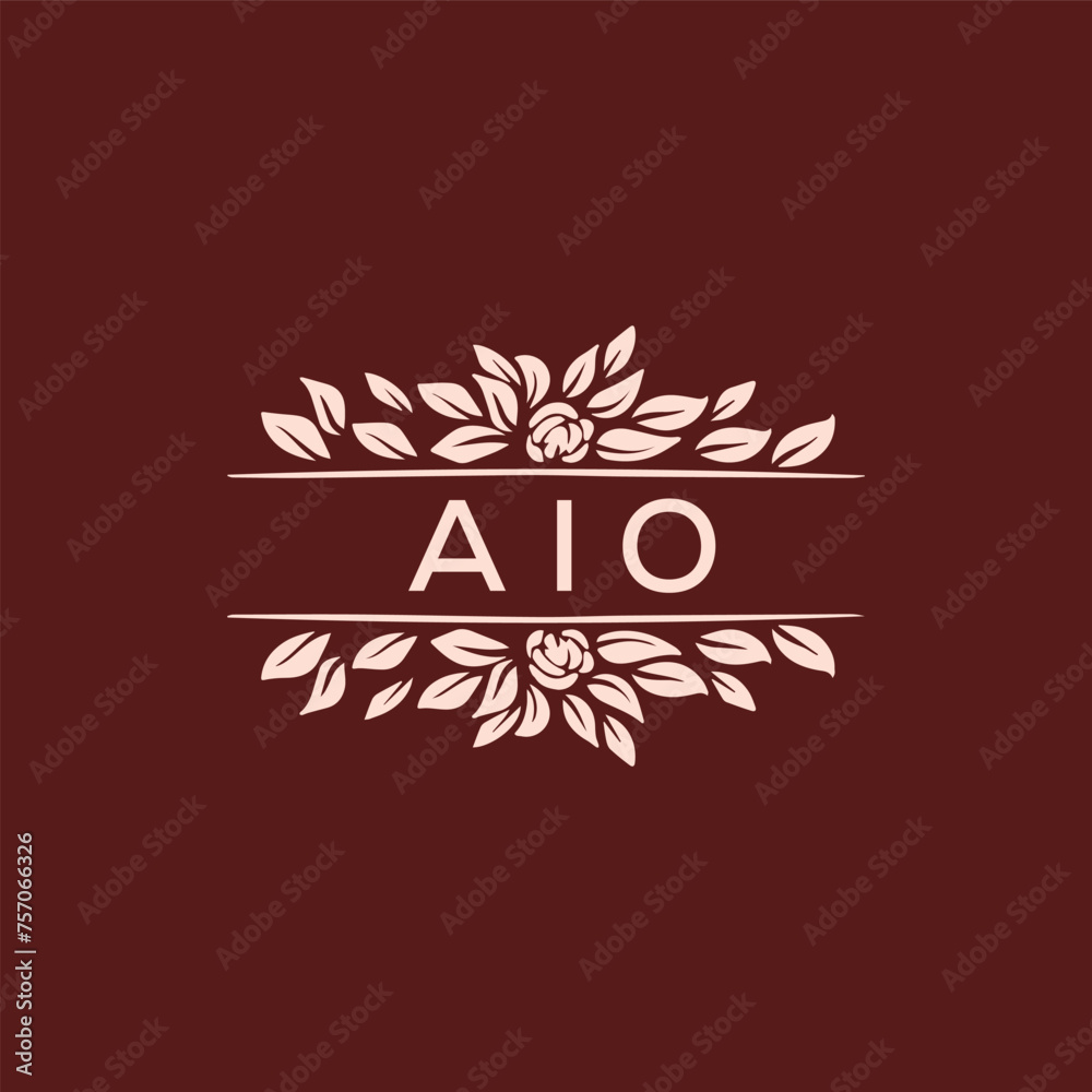 AIO logo design template vector. AIO Business abstract connection ...