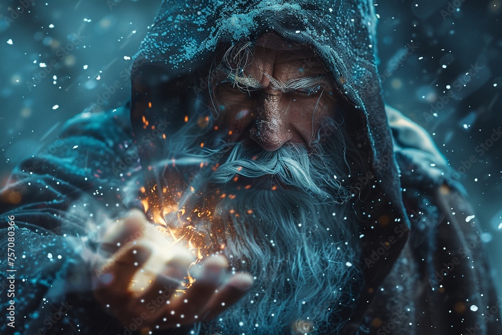 Wizards using their magic to create mesmerizing illusions and ...