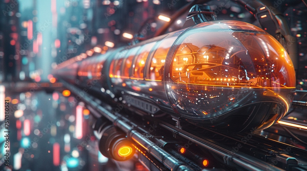 Explore the concept of time travel through a futuristic lens and create ...